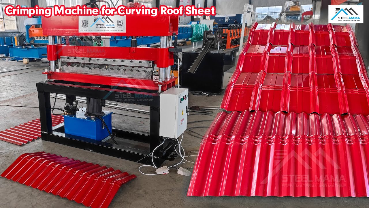 Roof Sheet Crimping Machine | roof bending machine | roof panel curving ...