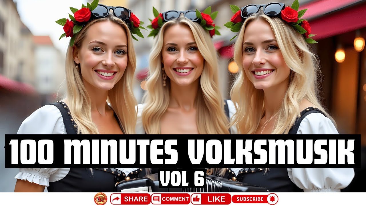 100 Minutes German Instrumental Volksmusik Accordion Melodies Music 6 ...