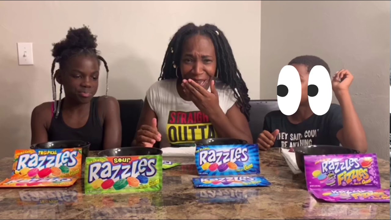 Trying Razzles For The First Time - YouTube