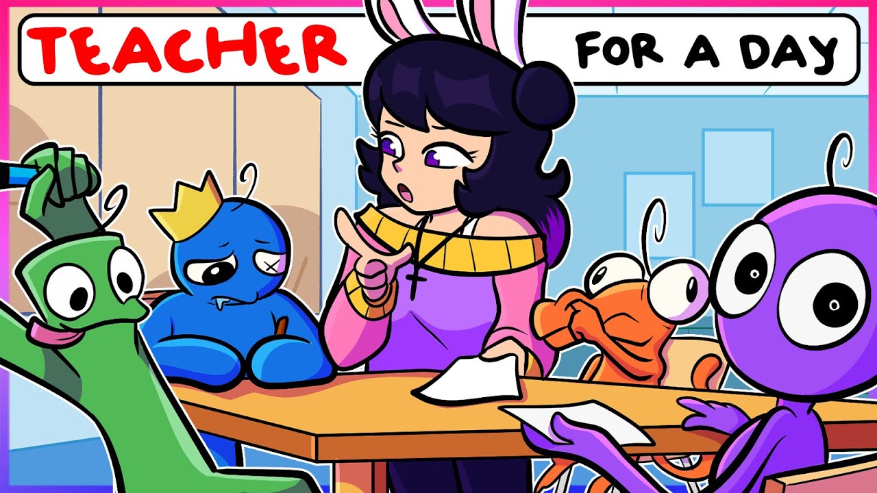I'm the Rainbow Friends SCHOOL TEACHER for a Day! - Bonelab - YouTube