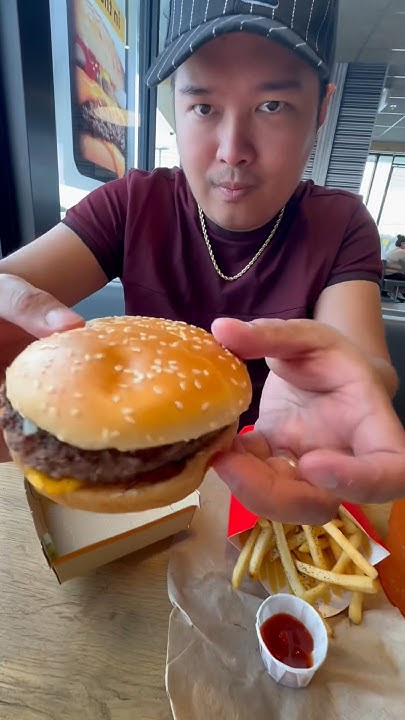 Mcdonalds Burger And Fries Shorts Short Shortvideo Mcdonalds Food Asmr Mukbang Makan