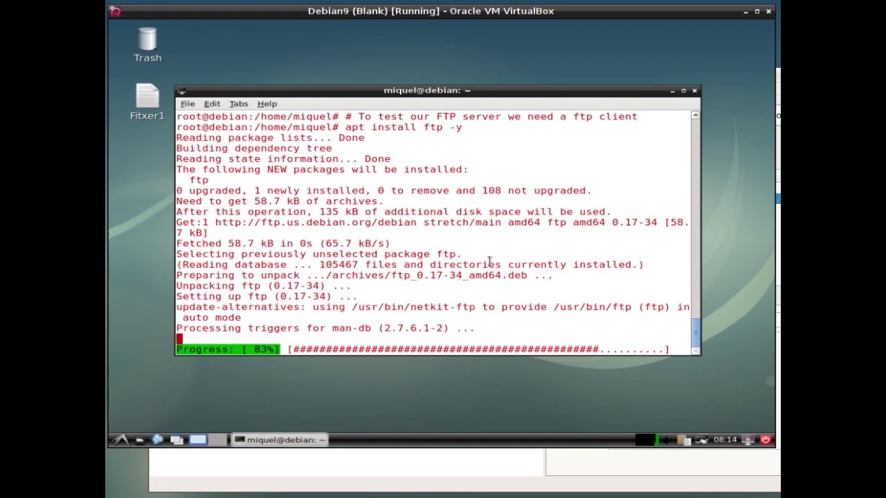 How to install Proftpd server in Linux Debian 9 - YouTube