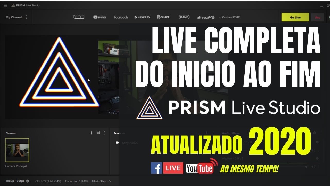 Fazendo uma LIVE do inicio ao fim no Prism Live Studio e enviando para ...