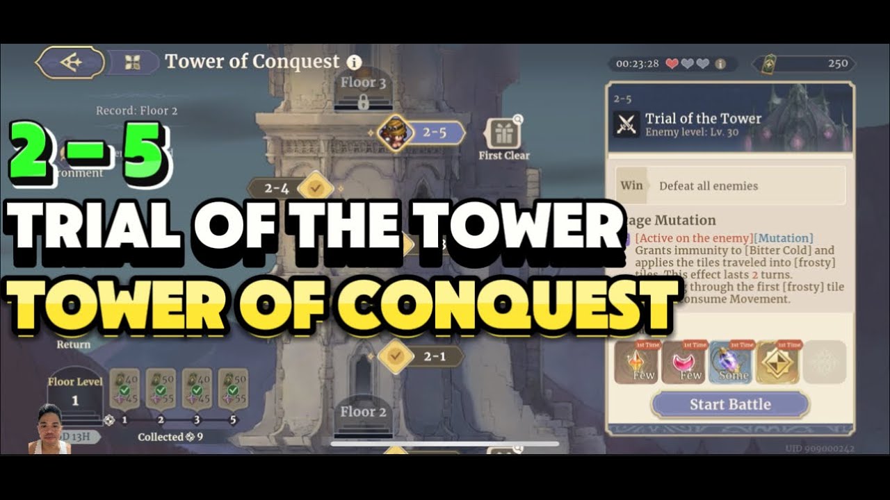 TRIAL OF THE TOWER 2-5 TOWER OF CONQUEST SWORD OF CONVALLARIA - YouTube