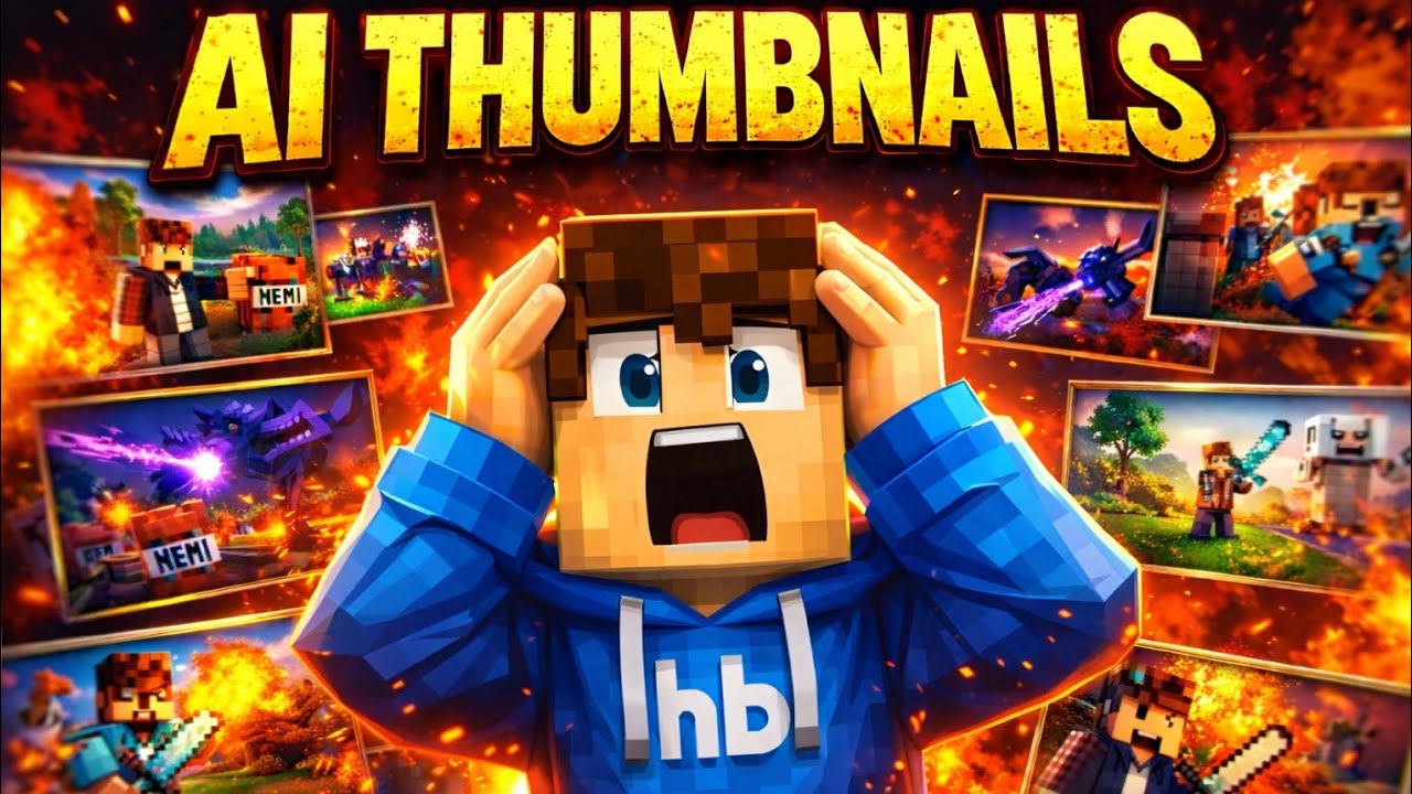 How To Make Viral Minecraft Thumbnails Using AI🔥(free) - YouTube