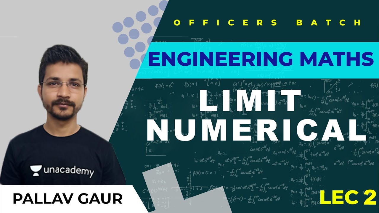 LIMIT NUMERICAL :2 | Engineering Mathematics|ESE| OFFICERS BATCH - YouTube