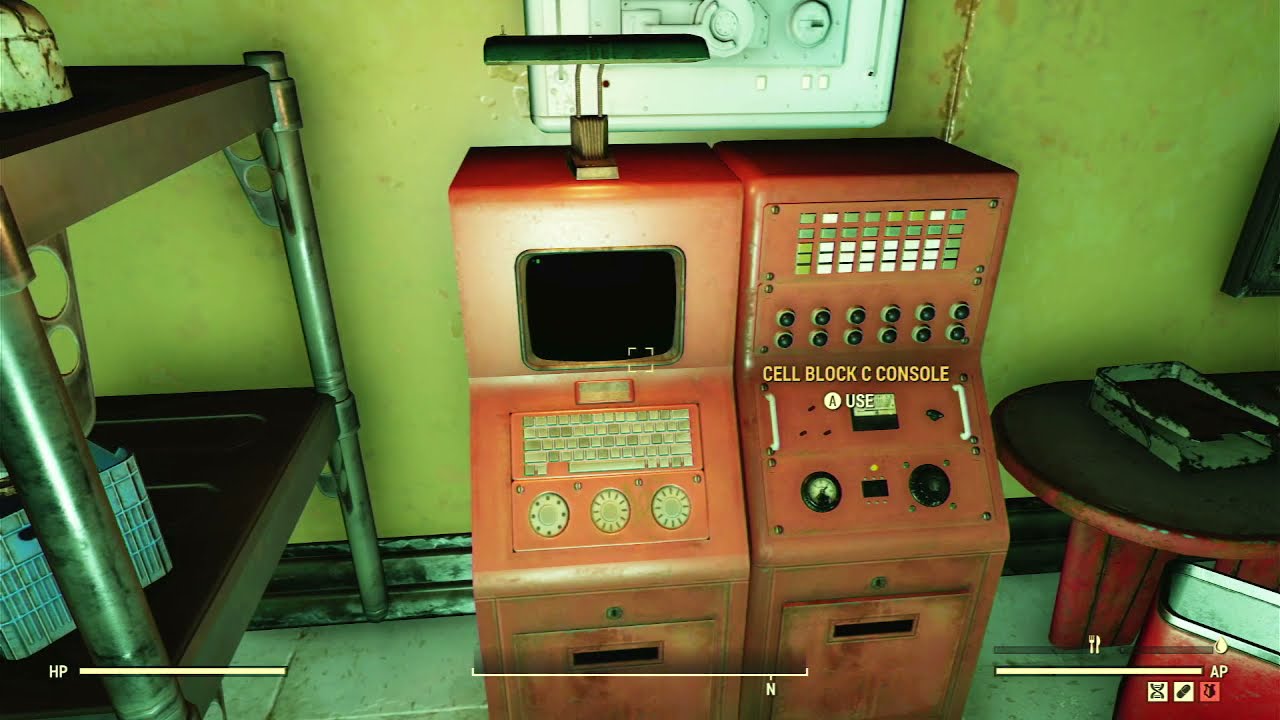 Cell Block C Console - Fallout 76 Terminal - YouTube
