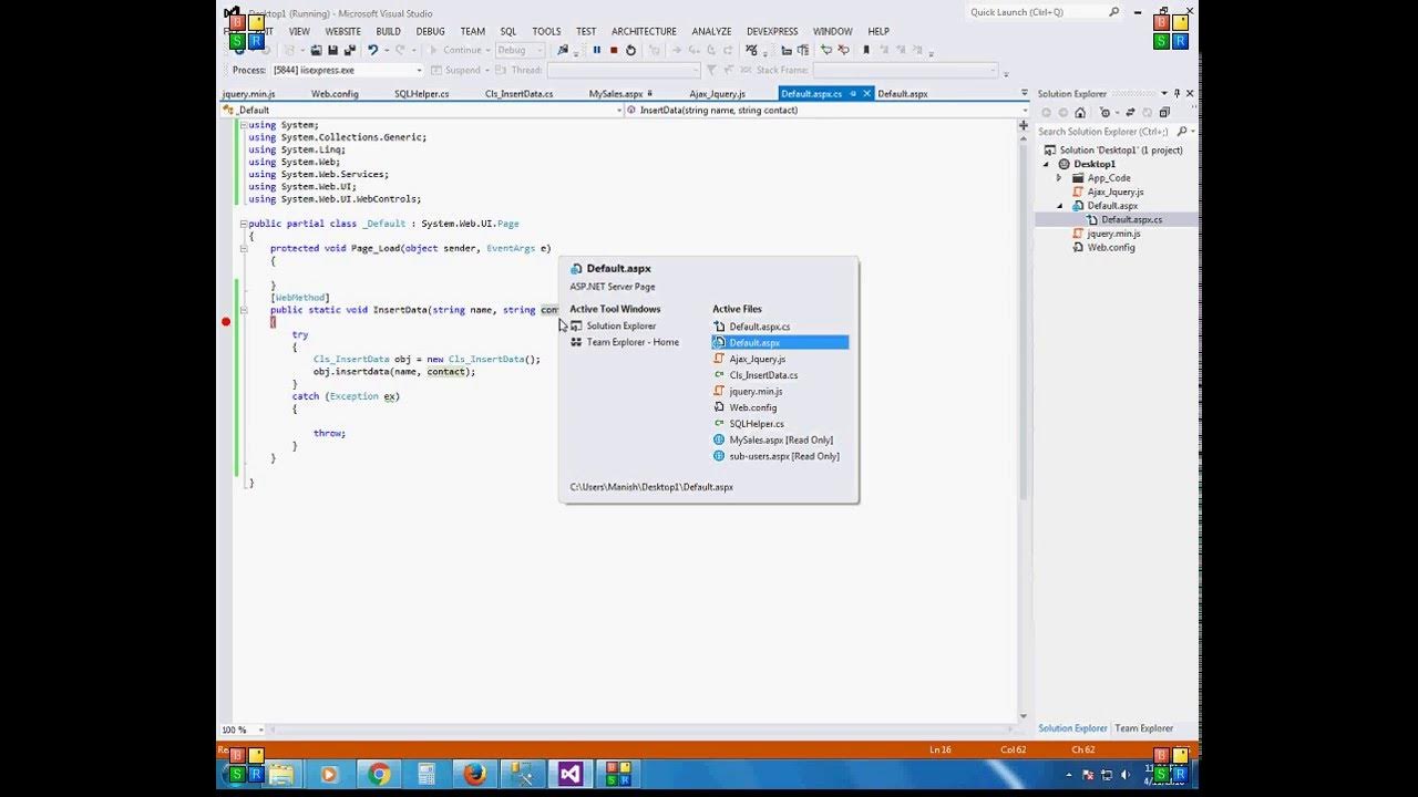 Insert Update Delete Select Using Jquery in Sql Server Asp.net C# ...