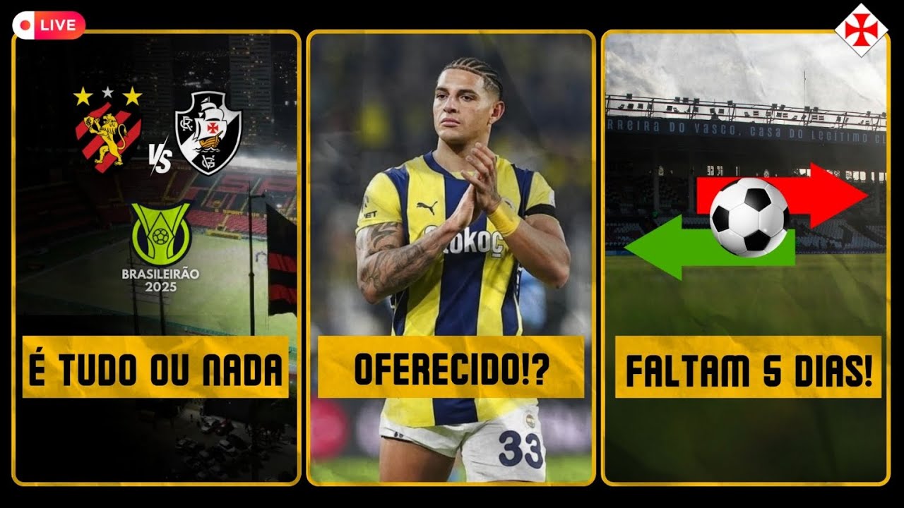 Diego Carlos no Vasco? 🔥 Tudo sobre o duelo em Recife e a corrida final ...