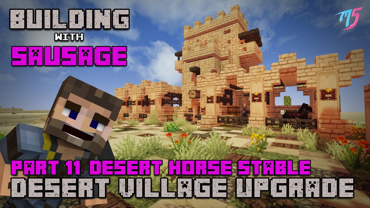 Minecraft - Building with Sausage - Desert Village Upgrade: Desert ...