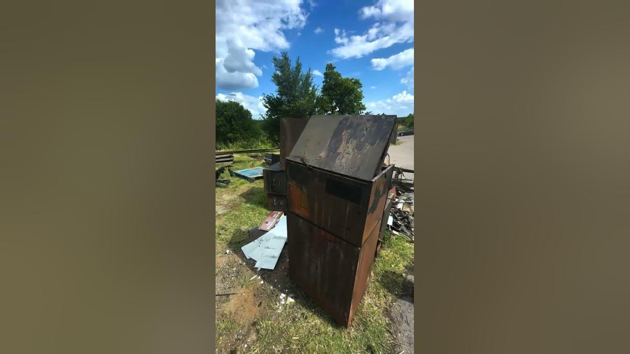 Cleaning out Burnt down storage Shed Old Rangers station - smells bad # ...
