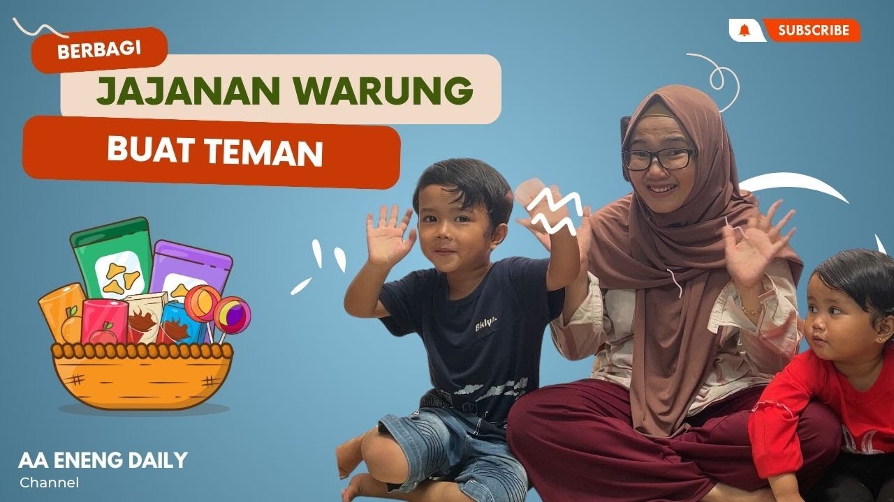 Aa dan Eneng Bagi-Bagi Jajanan Buat Teman Nih, Bantuin Bungkusnya Yuk ...