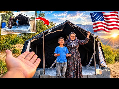 Bir çadır hayatlarını değiştirdi | İyi kalpli bir Amerikalı kadından göçebe bir anneye hediye ❤️🏕