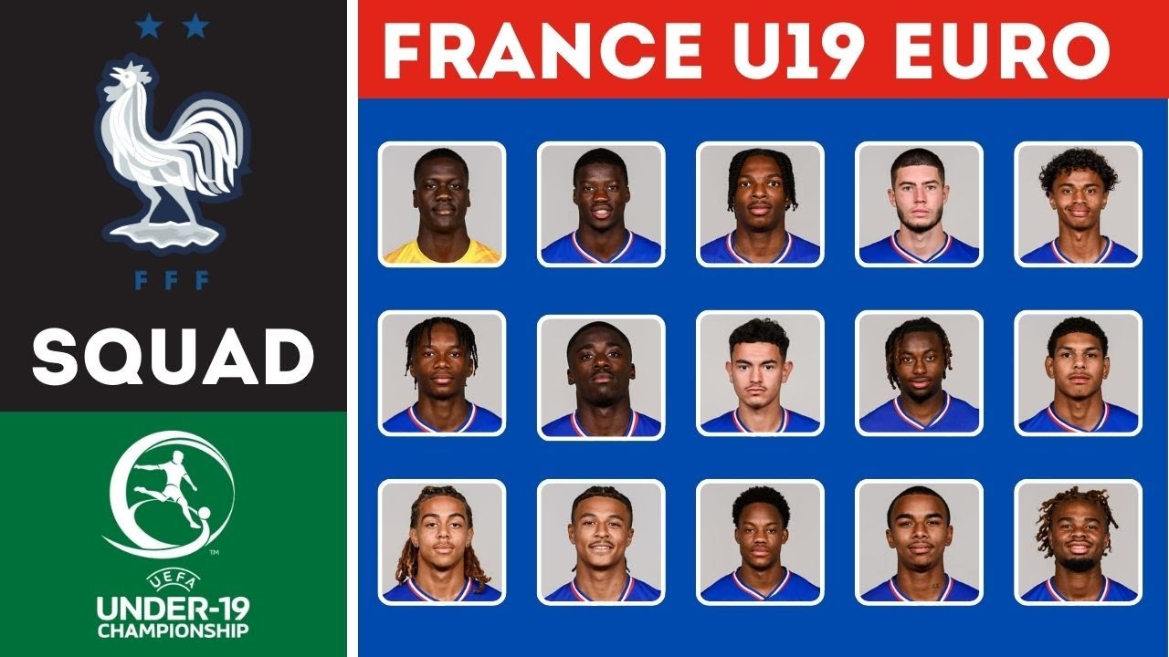 FRANCE U19 OFFICIAL SQUAD FOR EURO 2024 | UEFA UNDER-19 CHAMPIONSHIP ...