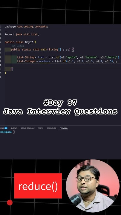🔥37/100 Days Java Interview Questions | let’s understand reduce() method in Java . #java # ...