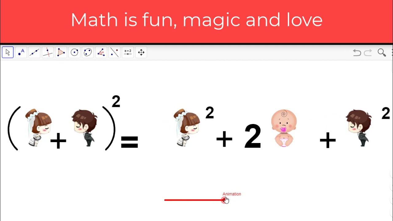 Math is fun, magic and love use GeoGebra - YouTube