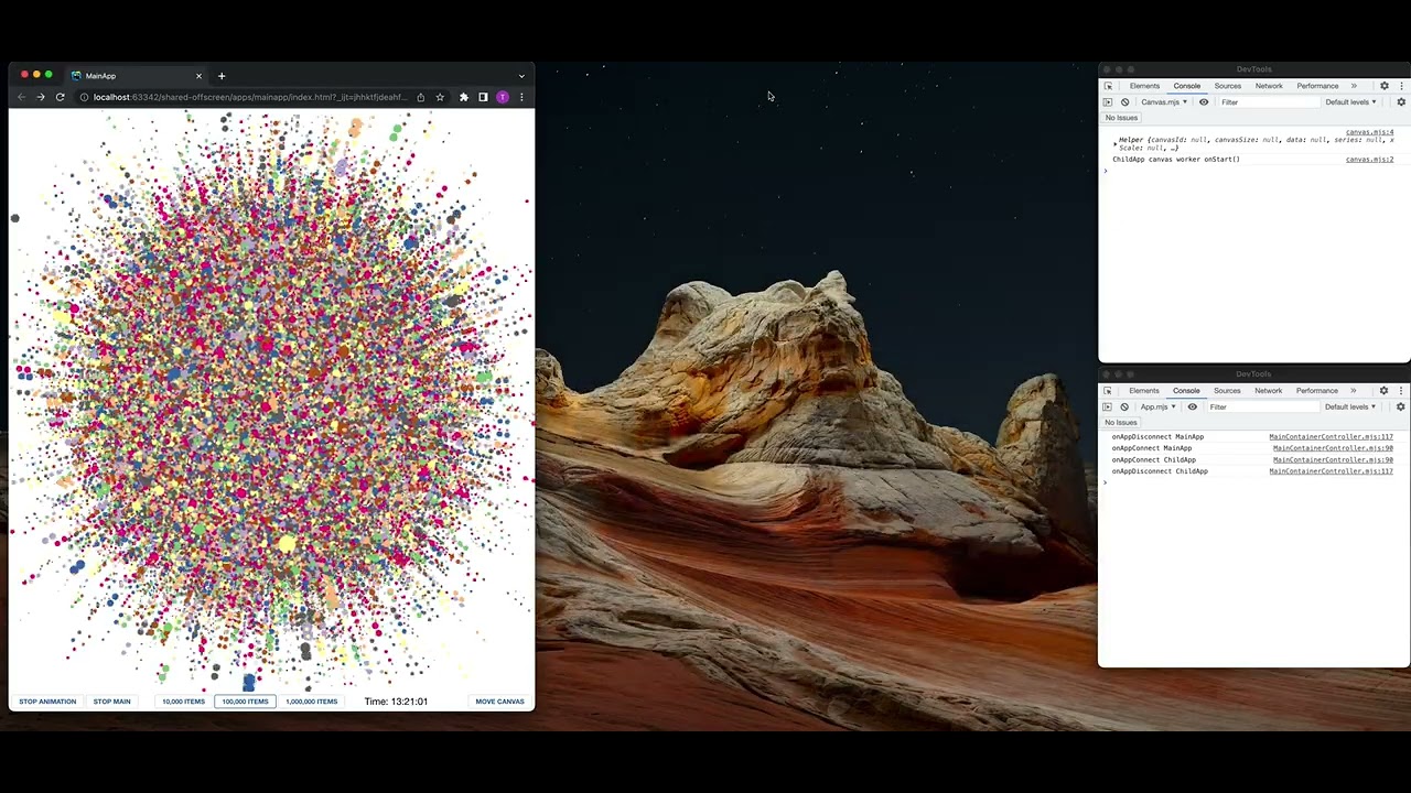 Combining OffscreenCanvas & SharedWorkers - YouTube