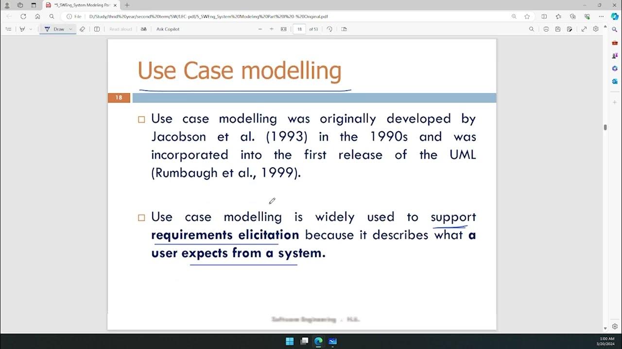 lecture 5 ( System modelling & design I ) part 2 - YouTube