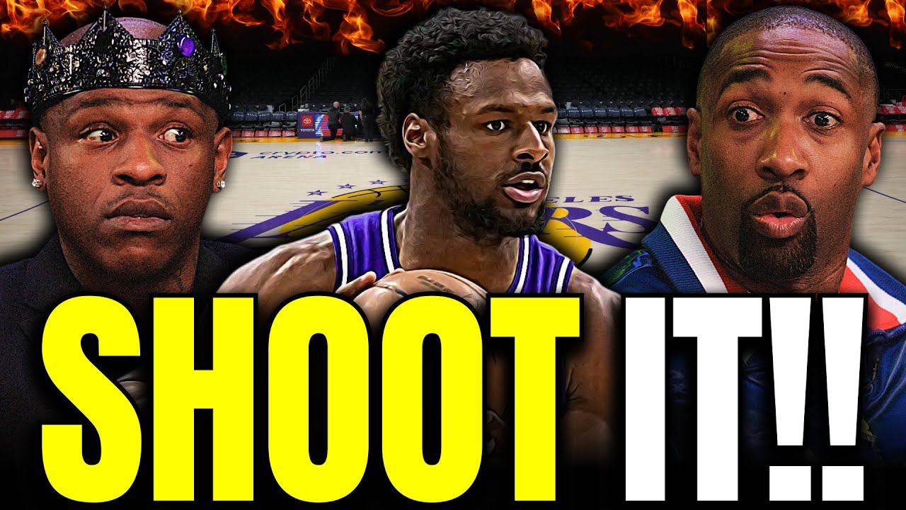 Bronny James Playing SCARED Blows Up Gil's Arena - YouTube