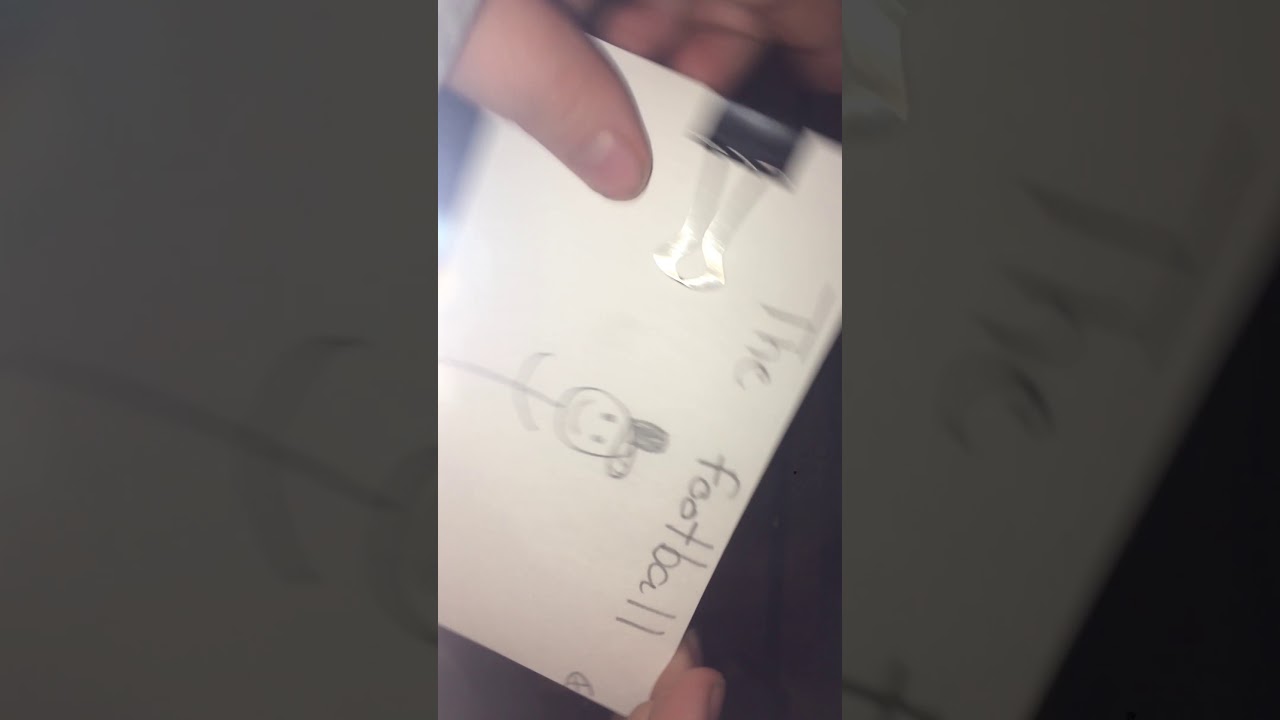 Flip book-The football #1 - YouTube