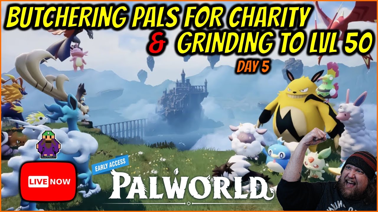 Butchering Pals For Charity! // Day 5 // !charity !sloots #palworld # ...