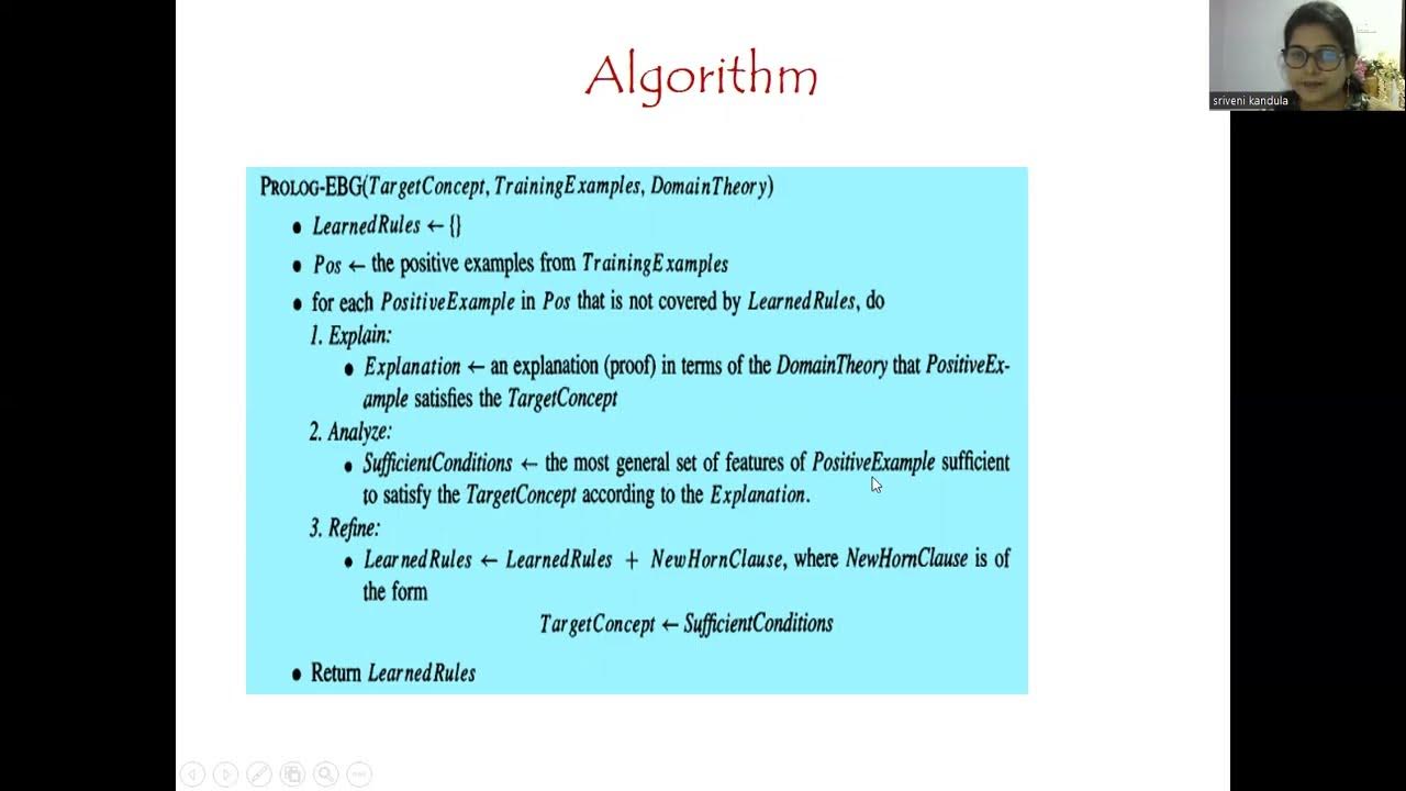 Prolog EBG With Example-Explanation Based Learning - YouTube