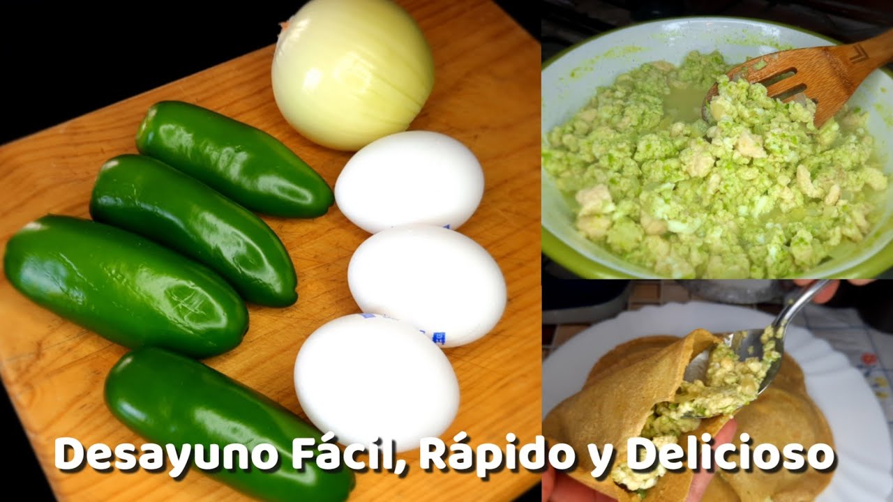 CHILE🌶, HUEVO🥚 Y CEBOLLA🧅: EL DESAYUNO ESTÁ LISTO | Gorditas rellenas ...
