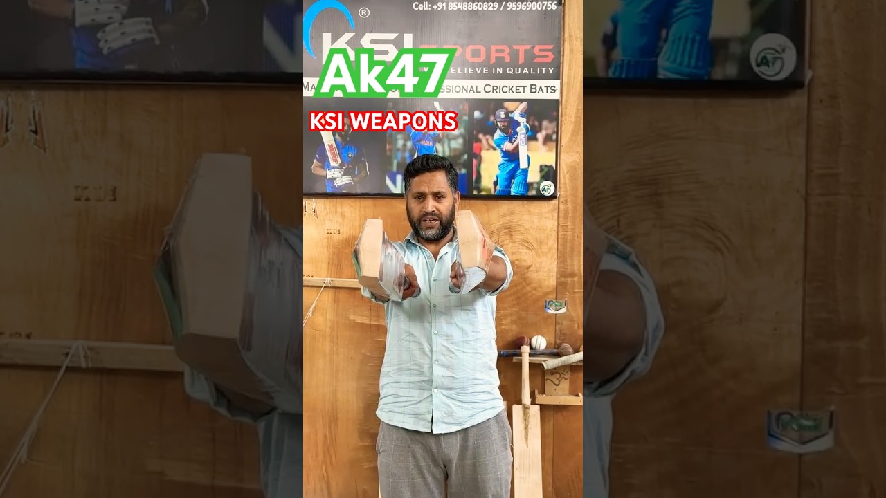 AK47 | KSI WEAPONS | #cricket #wood #viratkohli #rohitsharma - YouTube