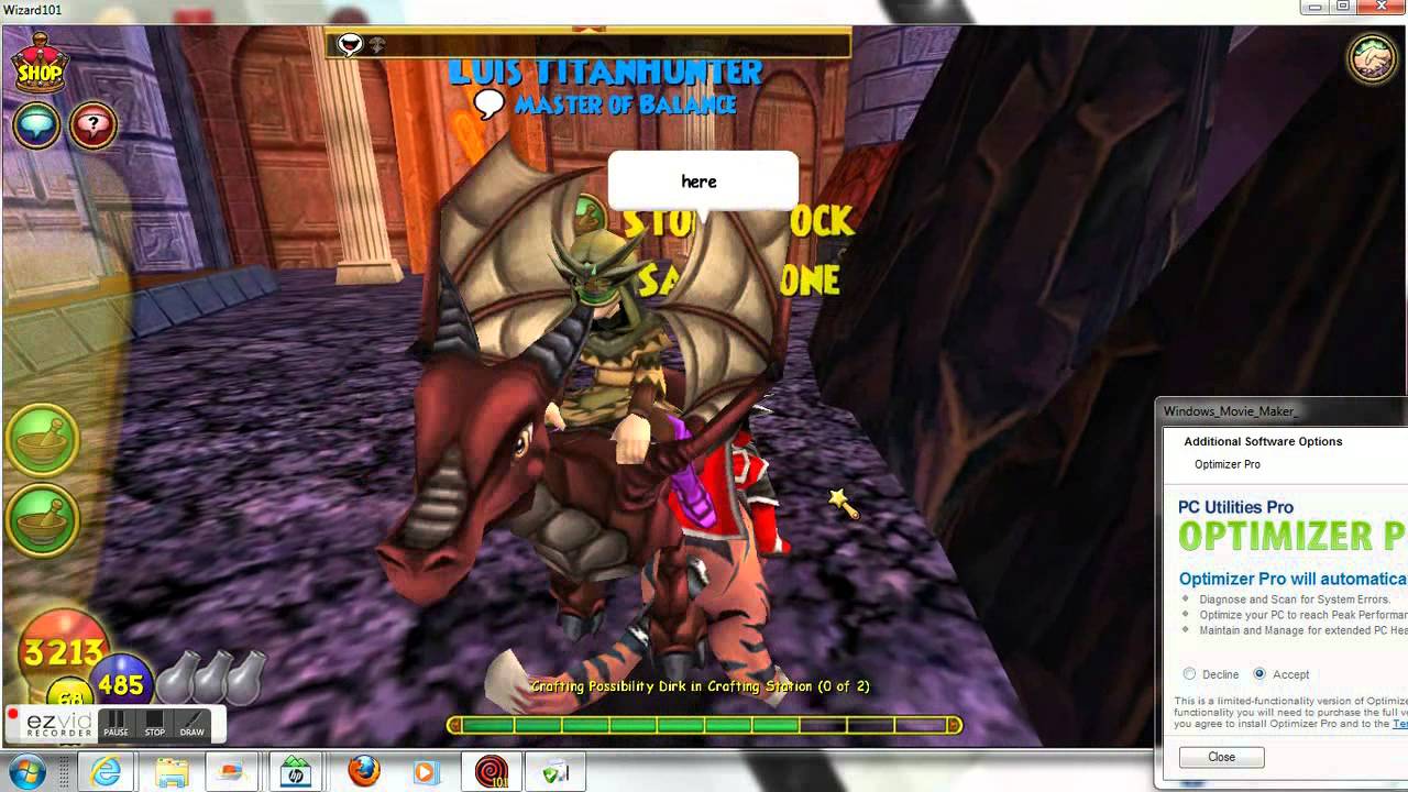 wizard 101 reagents ( stone block) - YouTube