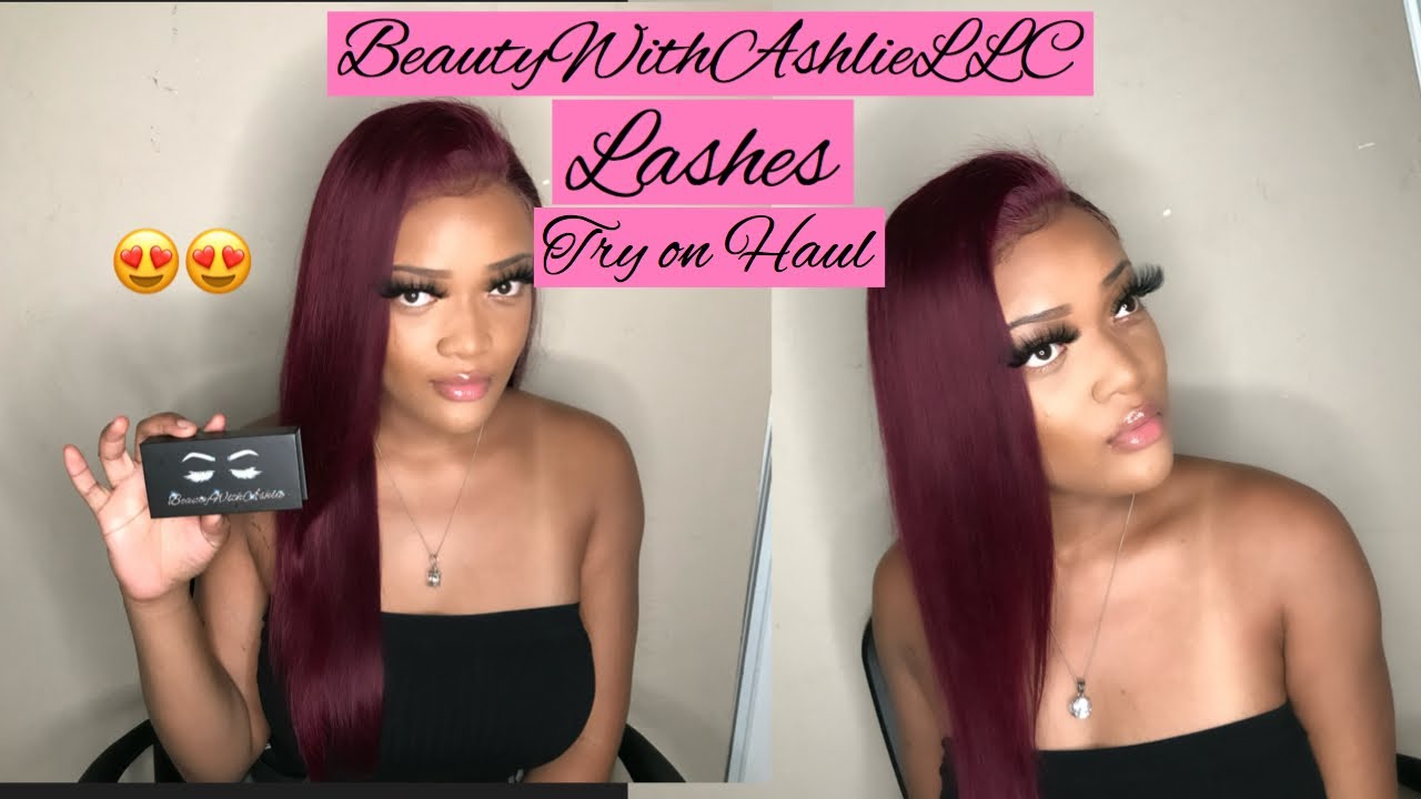BeautyWithAshlieLLC Lashes Try on Haul | Entrepreneur Life #5 - YouTube