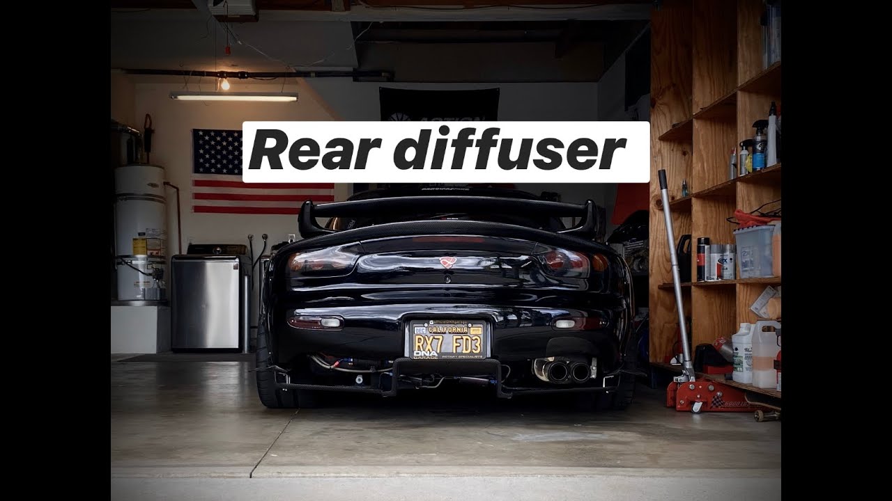 Rx7 GETS A REAR DIFFUSER (DNA GARAGE) - YouTube