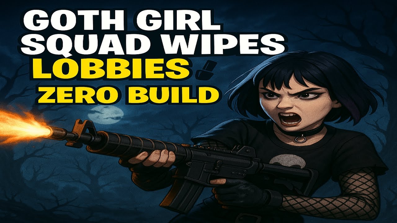 Goth Girl Squad WIPES LOBBIES in ZeroBuilds 🖤💅 | 80+ Crowns & Zero Mercy #fortnite - YouTube