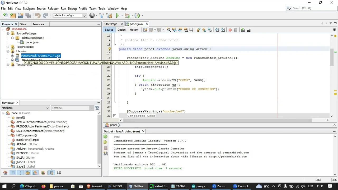 Control de Carga Eléctrica desde Java Netbeans y Arduino UNO - YouTube