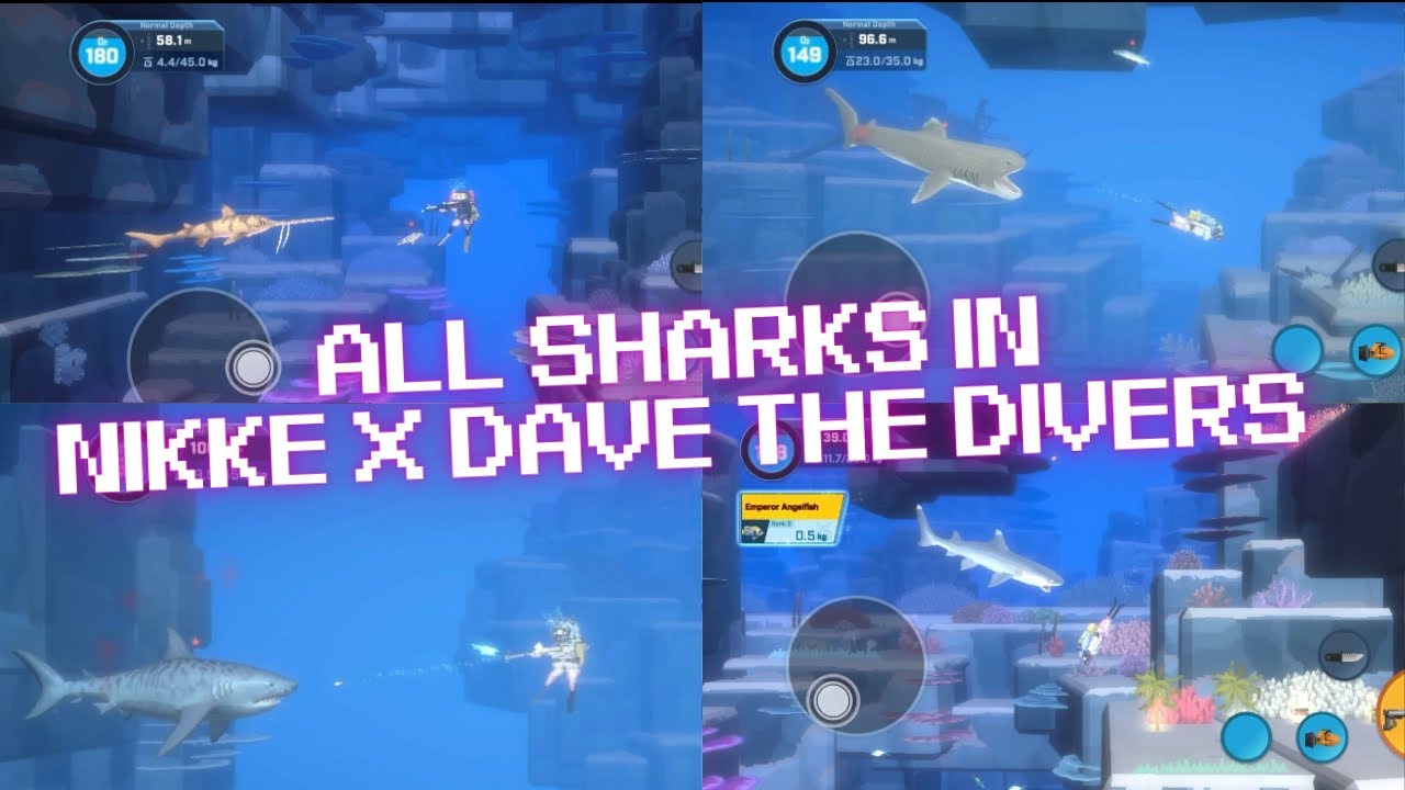 All sharks in NIKKE x Dave the Diver - YouTube