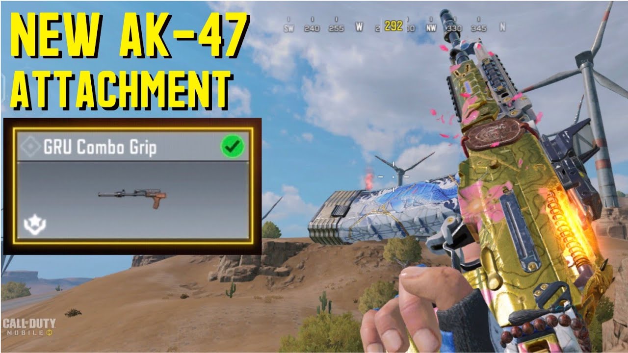 NEW AK-47 SIGNATURE ATTACHMENT GRU-COMBO GRIP | Call Of Duty Mobile ...
