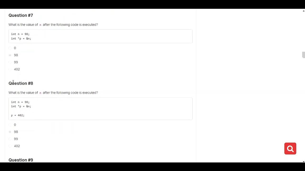0x05 C Pointers Arrays And Strings Quiz Youtube