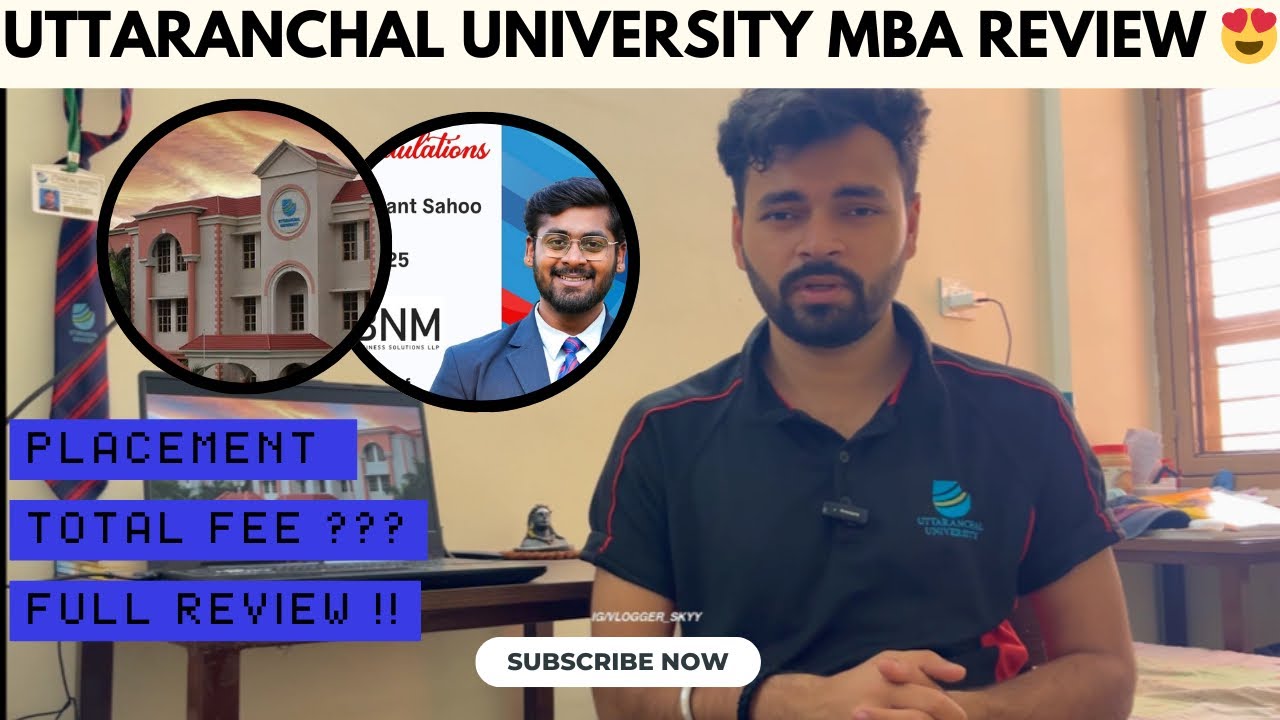 Uttaranchal university MBA review 😍 || Fee structure, placement and ...