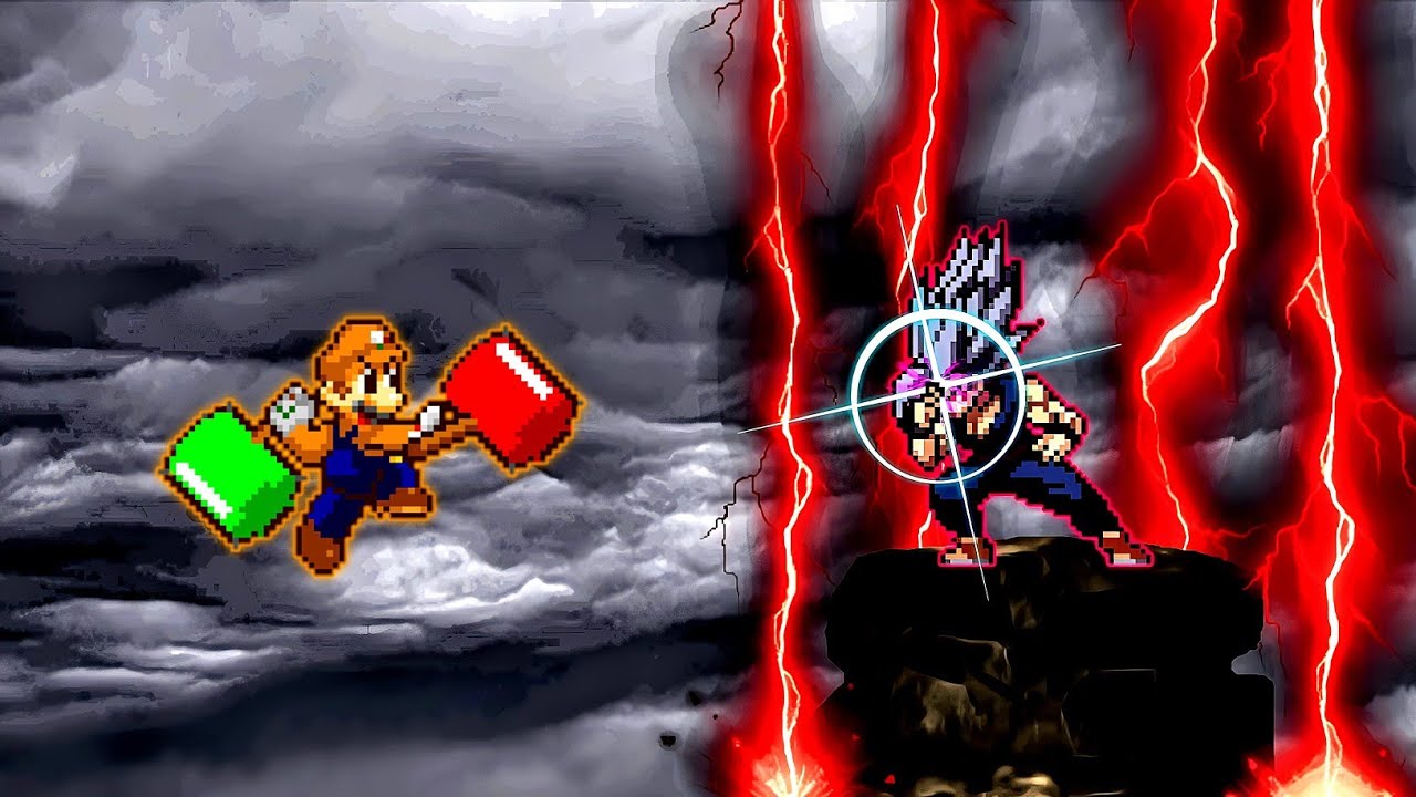 Fusion Marigi (Mario & Luigi) (New) VS Monarch Gohan Beast V3 in Jump ...