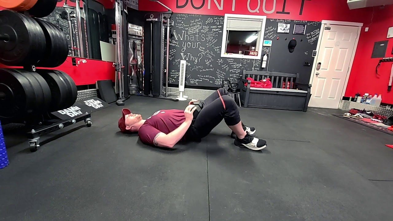 Glute Bridge - Medium Stance - Dumbbell - Mini Loop Band - YouTube