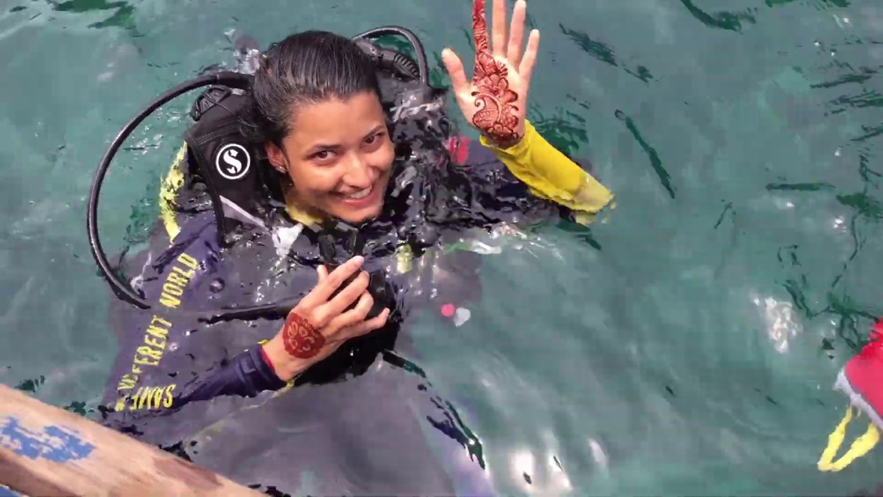 Scuba Diving Nethrani Island Murudeshwar - YouTube