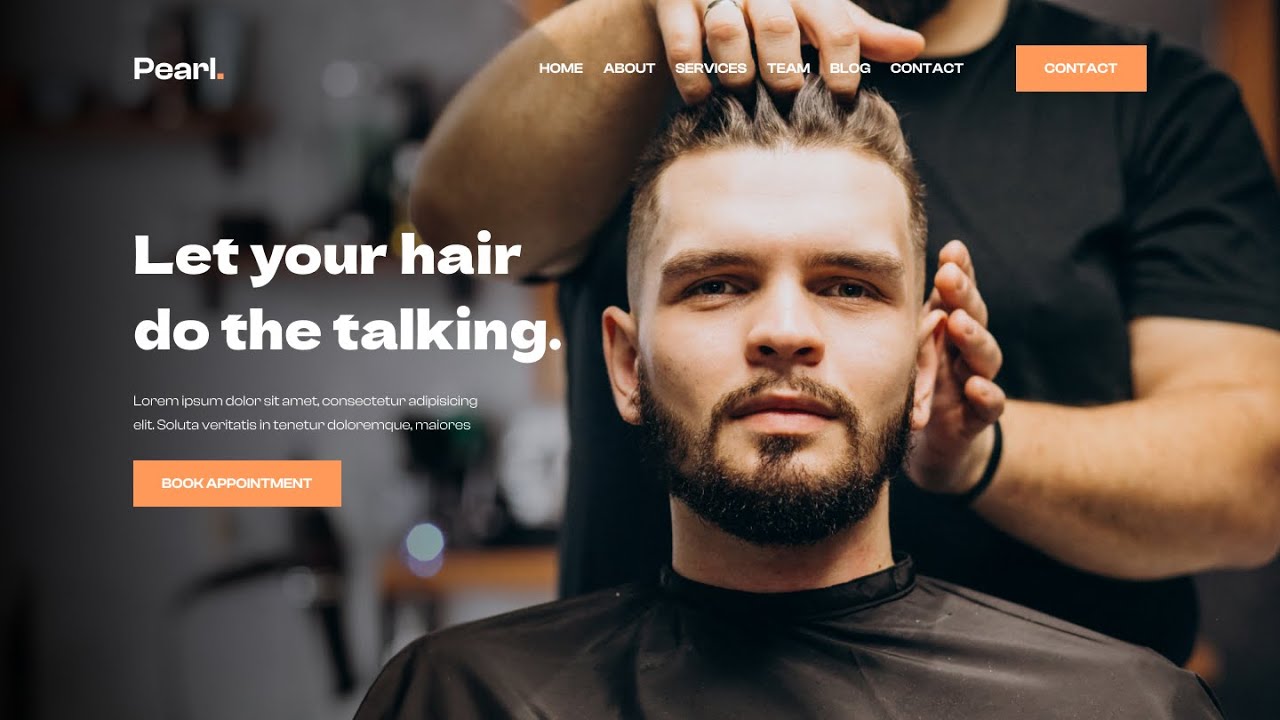 Build a website for a hair salon using Html, CSS, and Bootstrap ...
