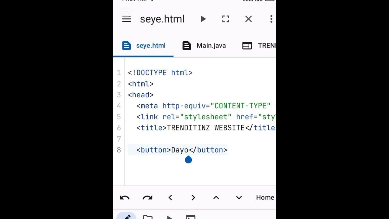 HTML:code for a button with your name on it #viralvideo #viralshorts # ...