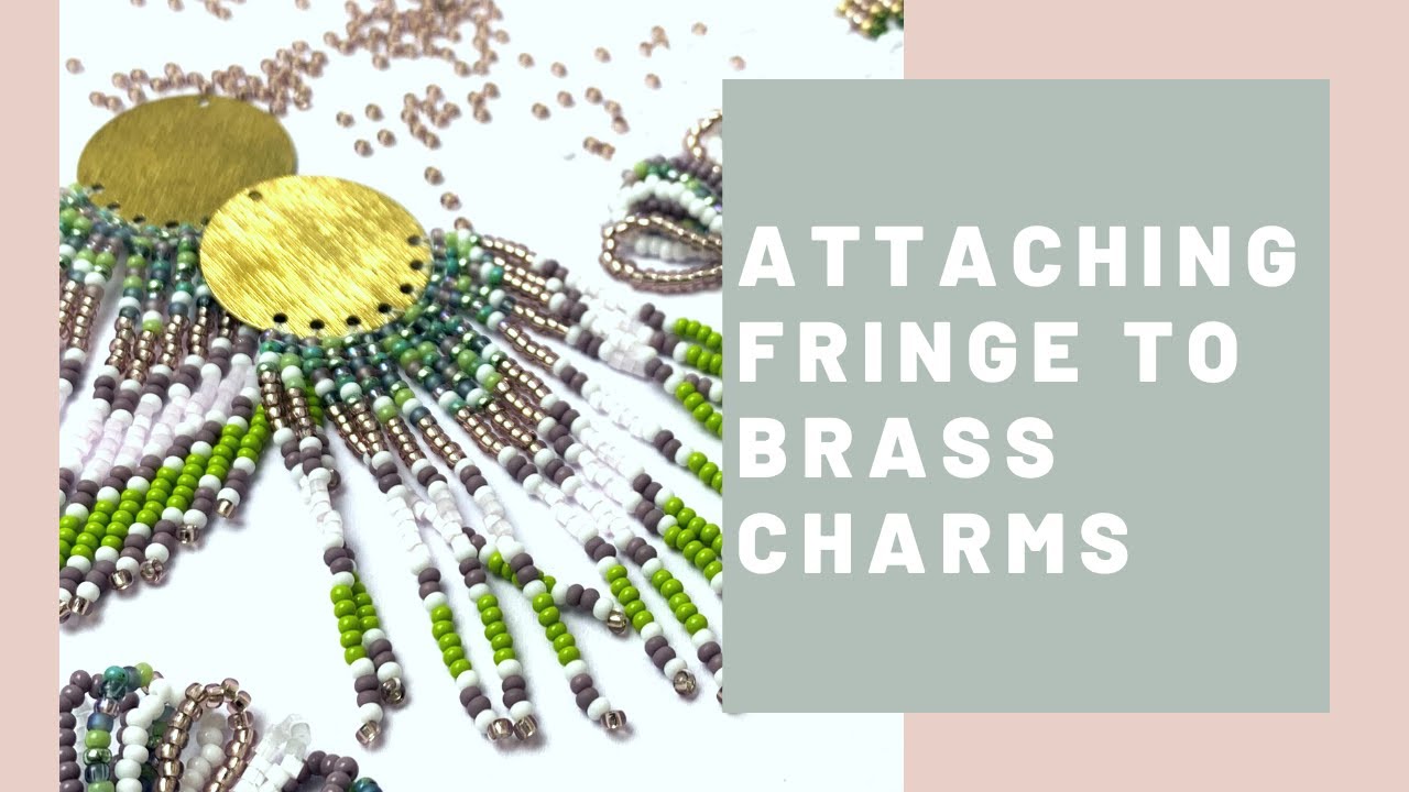 How to Attach Fringe to Brass Connectors/Charms - Easy Tutorial - YouTube