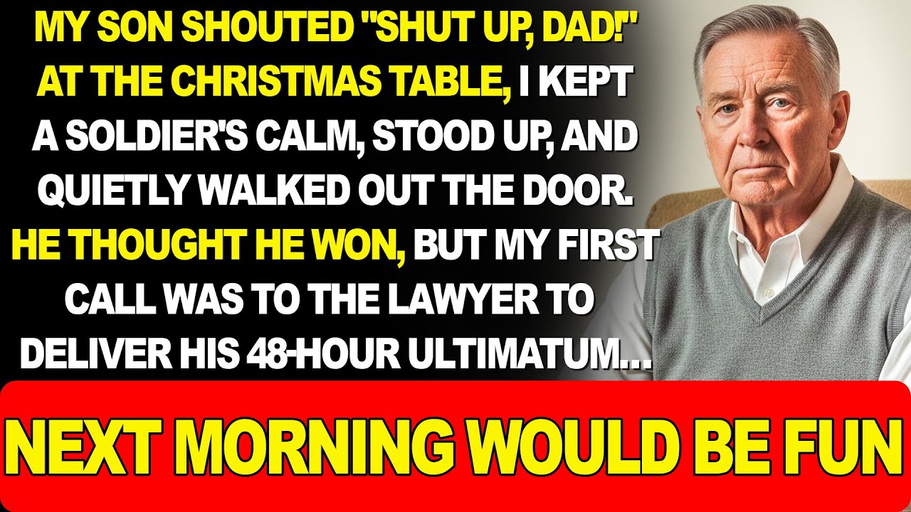My Son Yelled "Shut Up, Dad!" at Christmas Dinner — I Stood Up, Grabbed ...