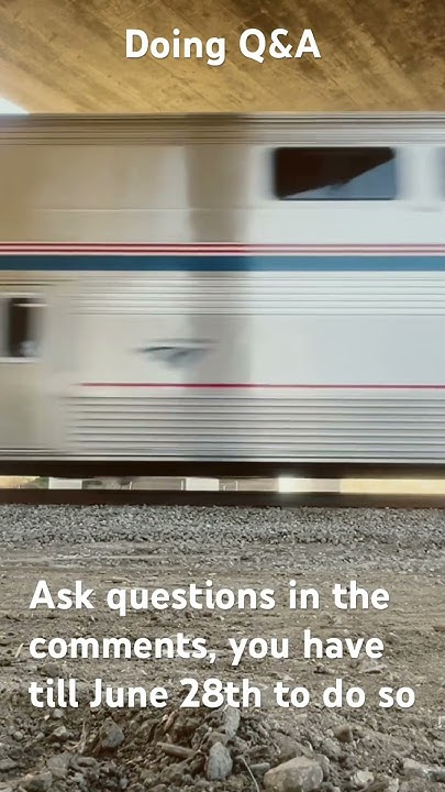 Northbound Amtrak train #14 passing through Ventura with #337 leading #railfanner #amtrak # ...