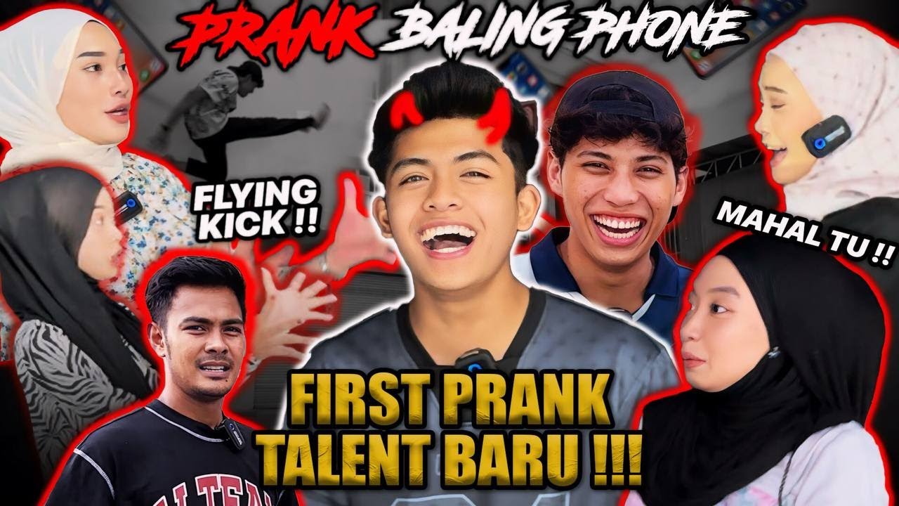 PRANK BALING PHONE TALENT BARU!!! SEMUA CUAK NAZRUL PECAHKAN PHONE ...