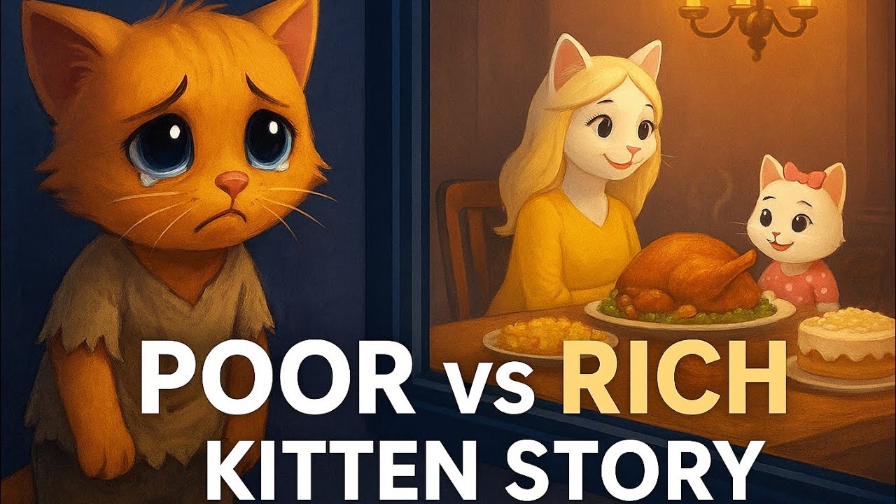 Poor vs Rich Kitten 🐾 Emotional Cat Story | Animated Short Film - YouTube