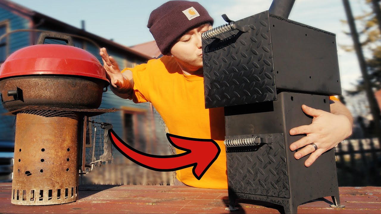 I Made My Own Mini Grill/Smoker and It's Epic - YouTube