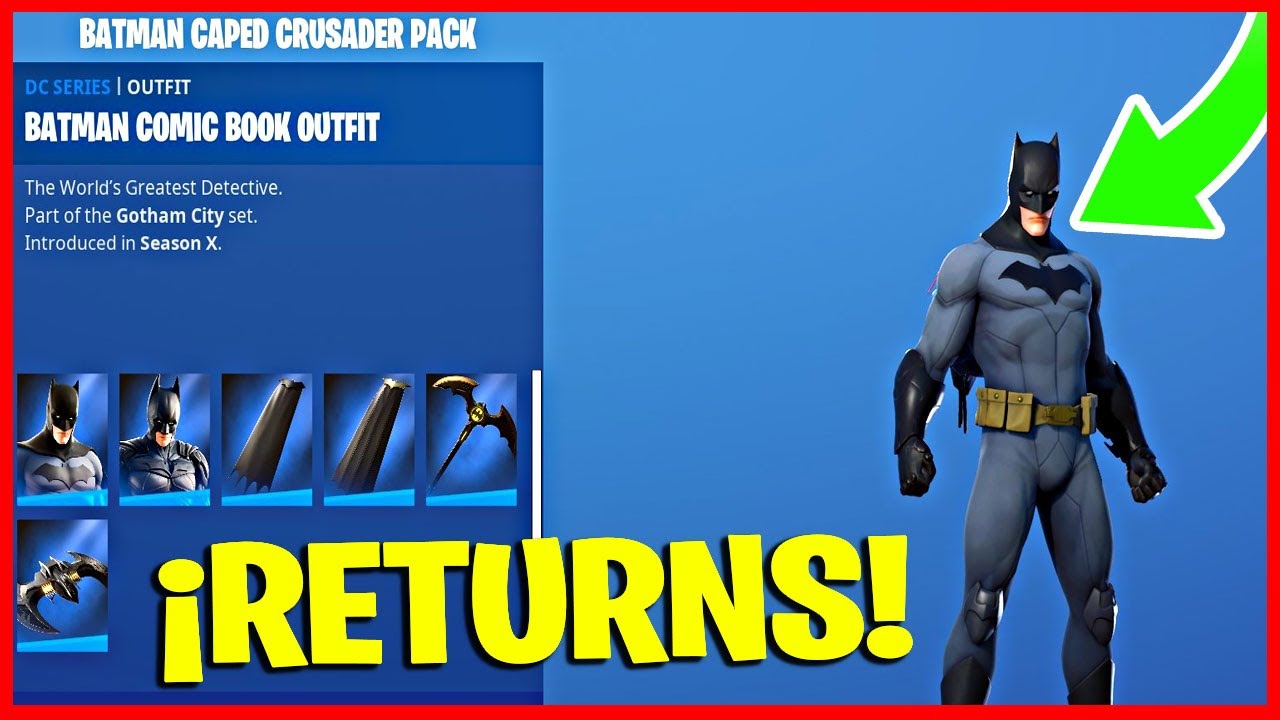 😱¡PACK de BATMAN FORTNITE 2021... (Batman x Fortnite) - YouTube