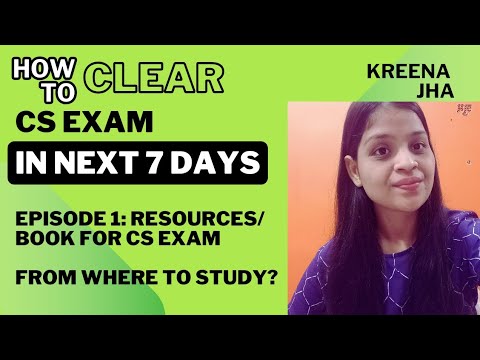 RESOURCES/BOOK FOR CS EXAM| Cs executive cs professional - YouTube